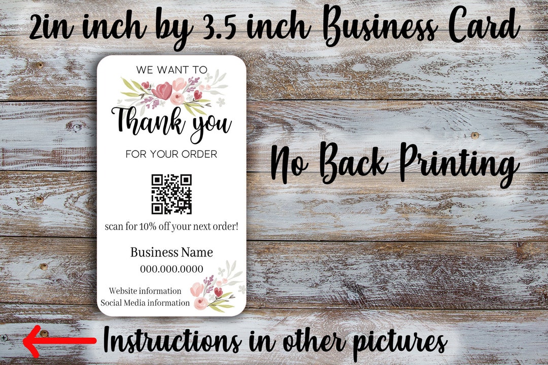 Custom Business Cards: Personalized Logo, 2x3.5 Inch Rectangle - Etsy