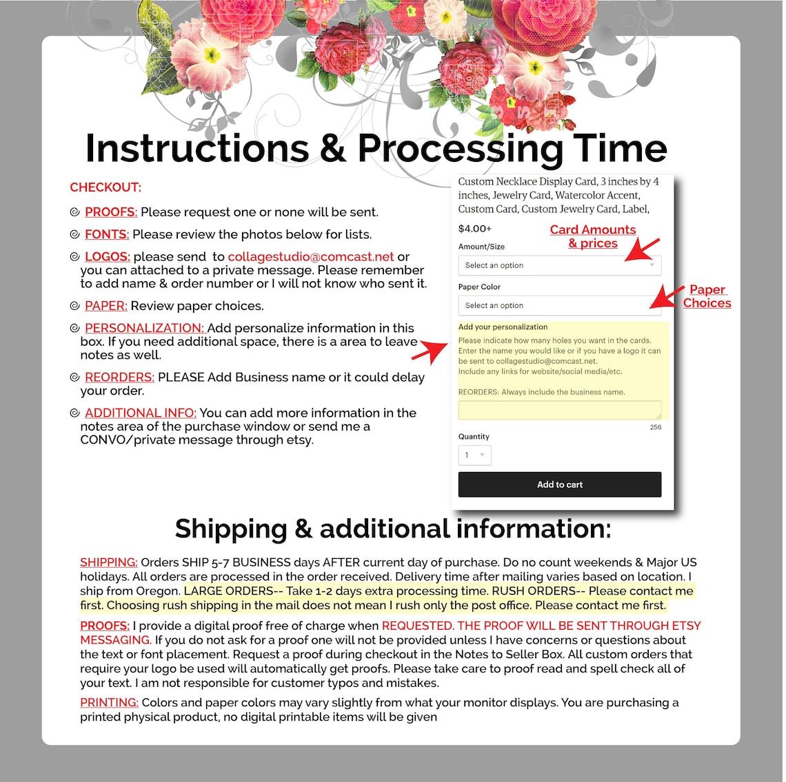 Custom Wristlet Display Card 2.5 Inches by 8 Inches Custom - Etsy