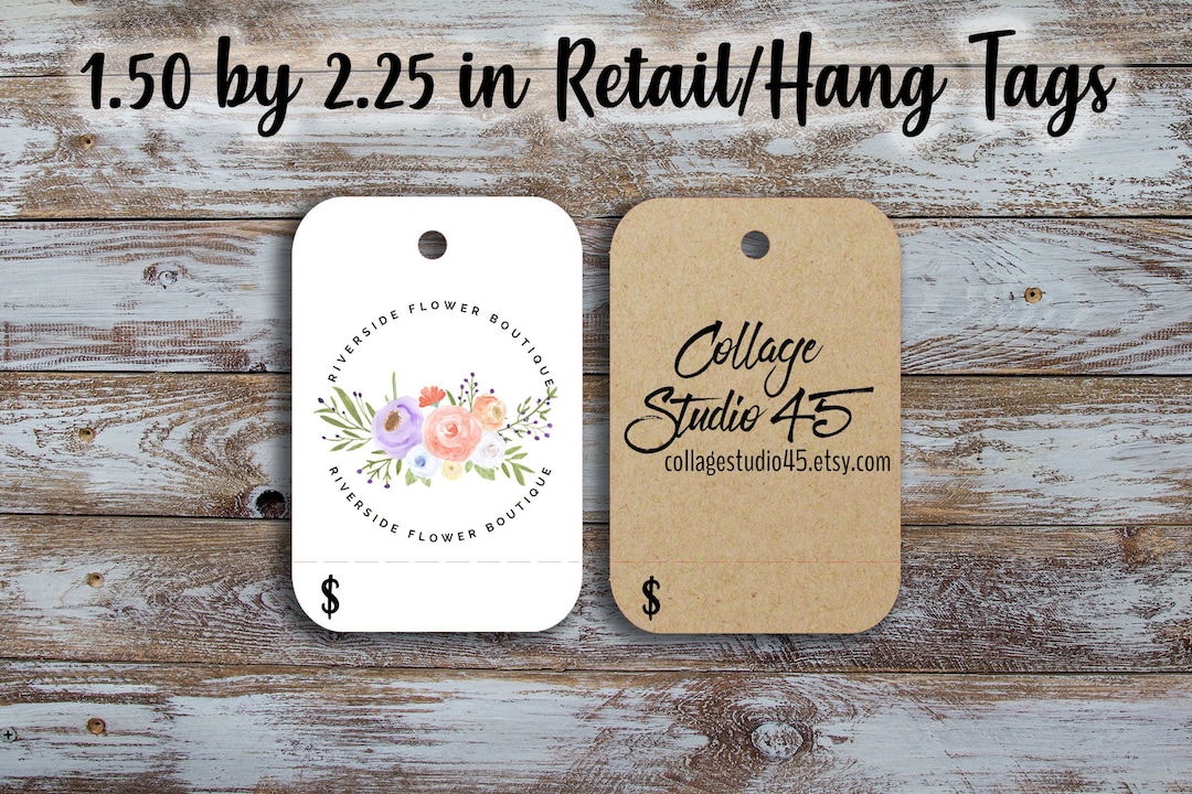 Custom Retail Hang Tags: Detachable Price Tag (1.50 X 2.25 In) - Etsy