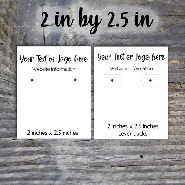 Custom Earring Cards - Etsy