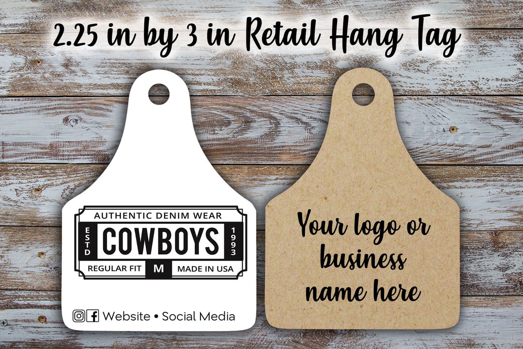 Custom Retail Hang Tags: Personalized Clothing Labels (2.25 X 3 In) - Etsy