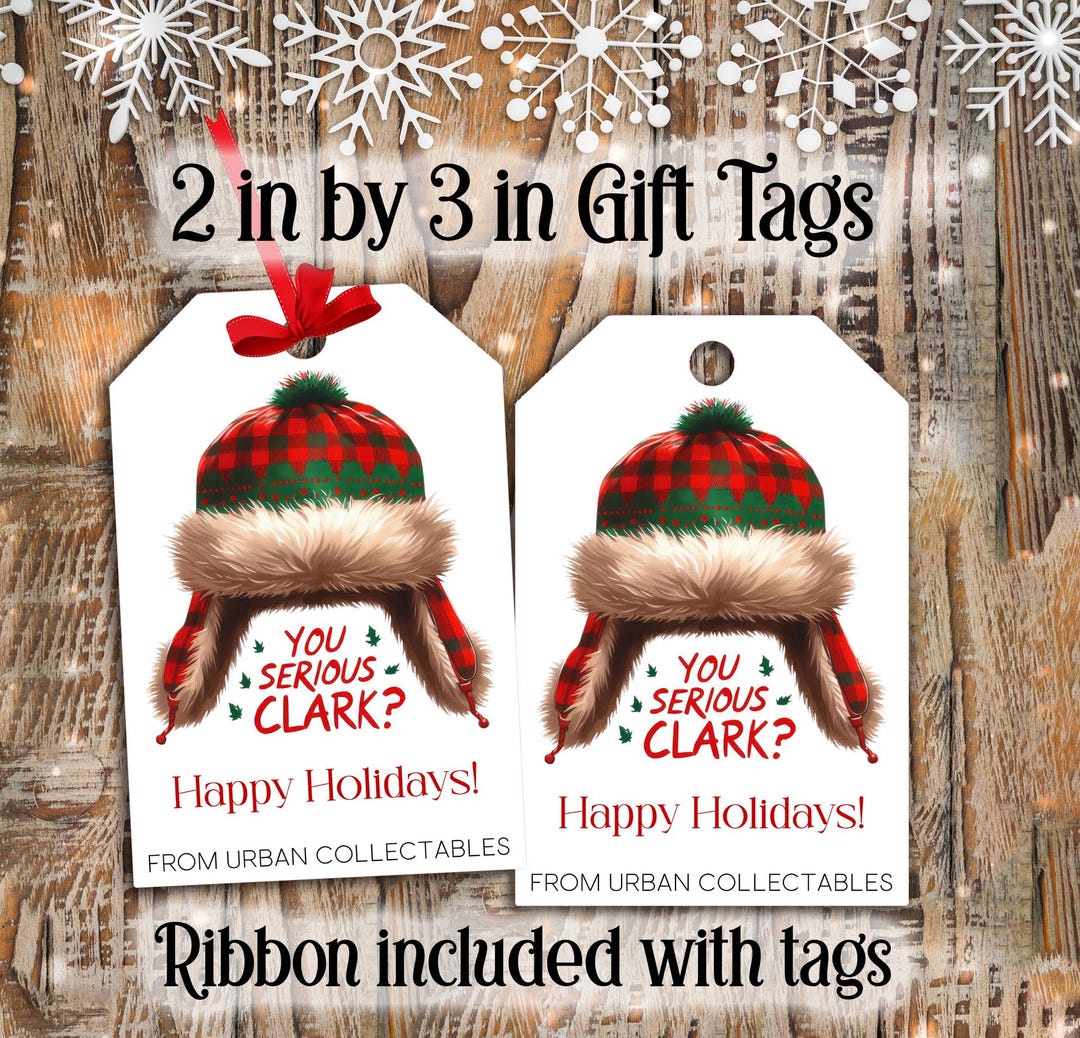 Custom Christmas Tags With Ribbon, Custom Gift Tags for Christmas ...