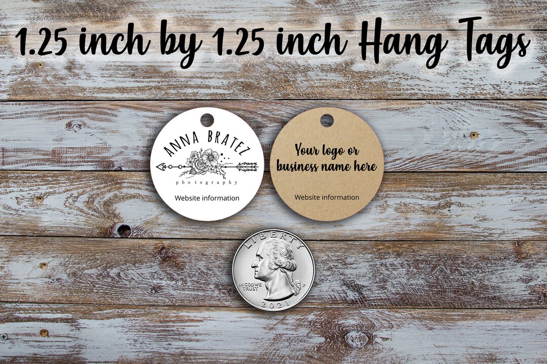 Custom Logo Circle Price Tags: Small Jewelry Hang Tags (1.25 Inch) - Etsy