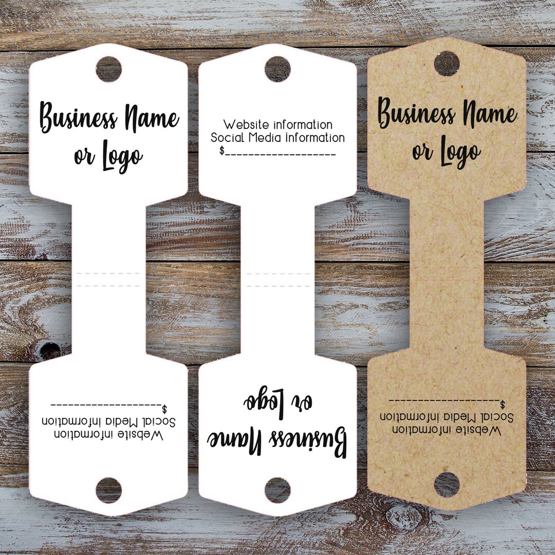 Custom Fold Over Jewelry Display Cards: Personalized Labels - Etsy