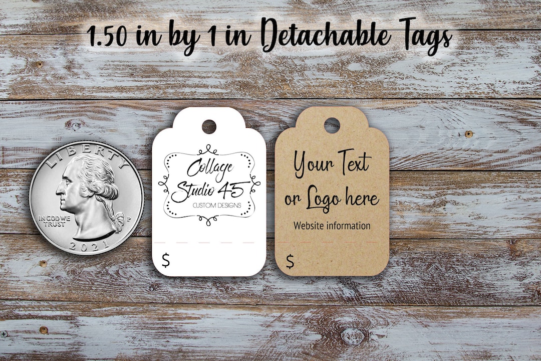 Custom Logo Price Tags – Small Detachable Jewelry Labels - Etsy