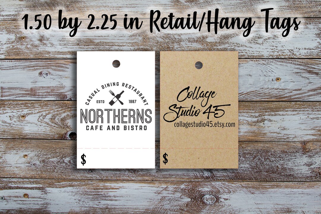 Custom Retail Hang Tags: Detachable Price Tag (1.50 X 2.25 In) - Etsy