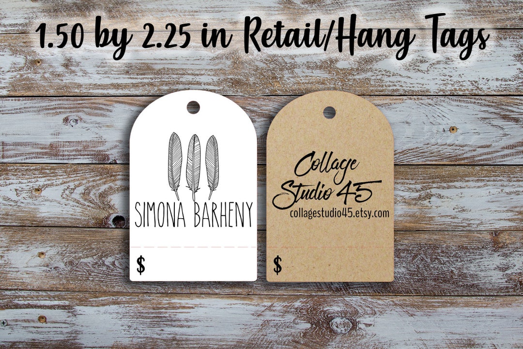Custom Retail Hang Tags: Detachable Price Tag (1.50x2.25 In) - Etsy