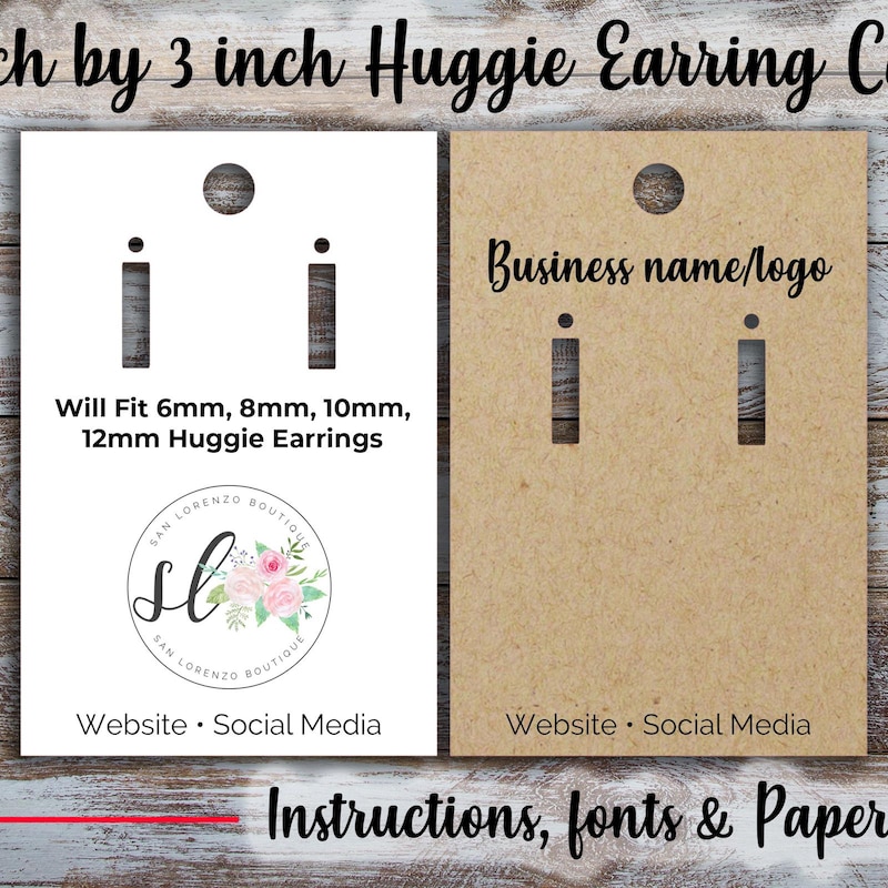 Huggie Display - Etsy