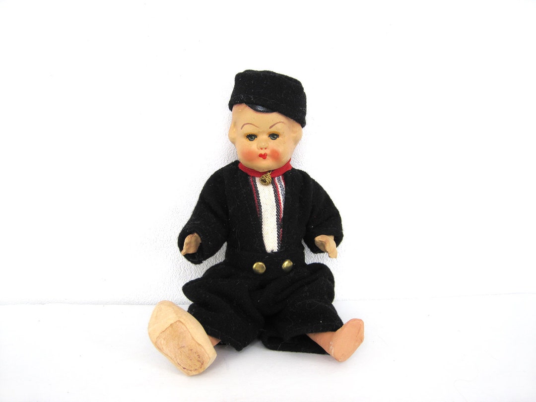 Vintage Bisque Dutch Boy Doll Antique Composition Jointed Original ...