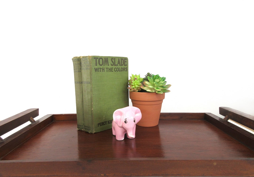 Vintage Ceramic Pink Elephant Bank, Break Figurine Coin Storage, Smash ...
