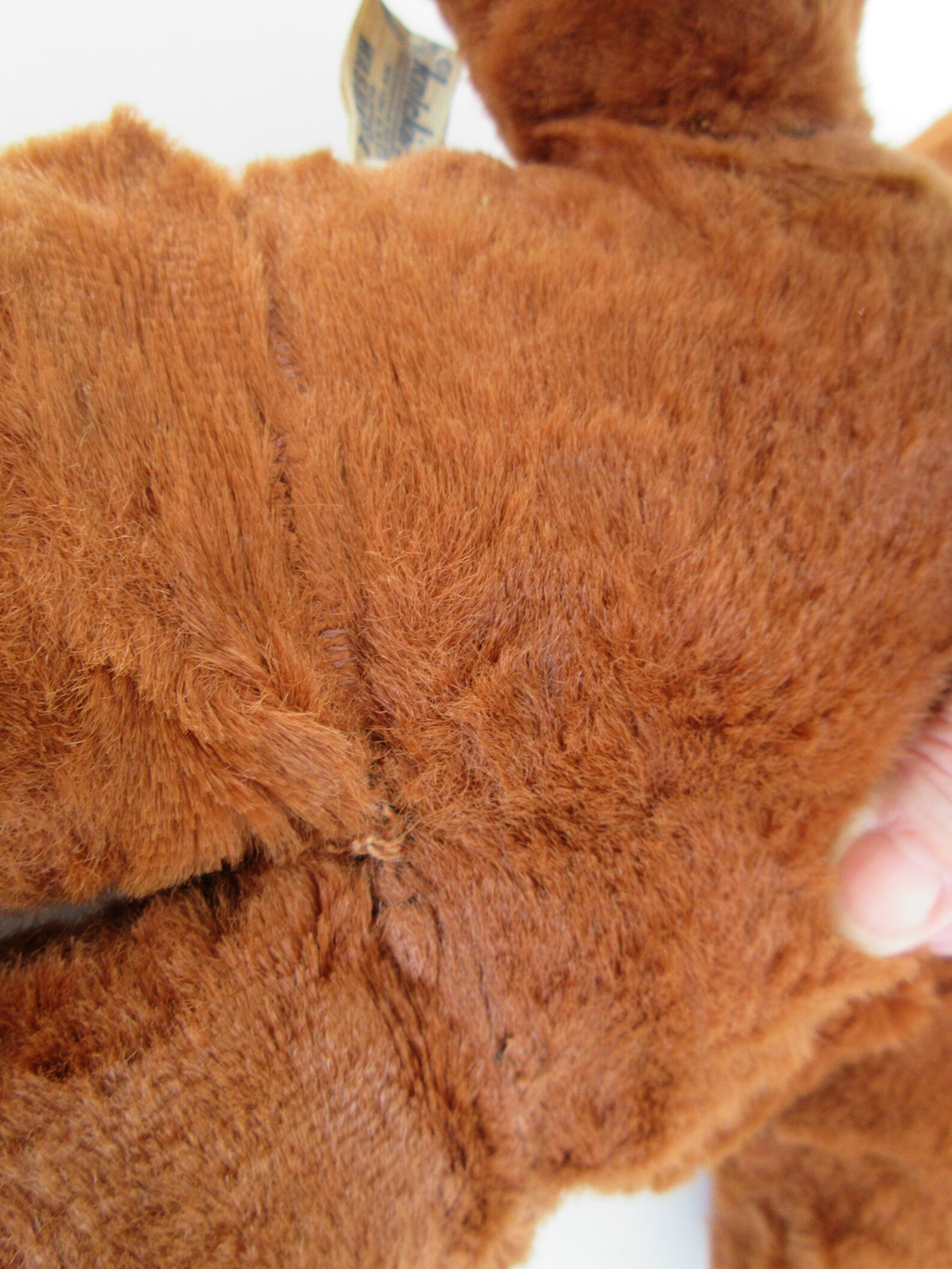 Vintage Knickerbocker Teddy Bear Red Brown Plush Toy 1960s - Etsy