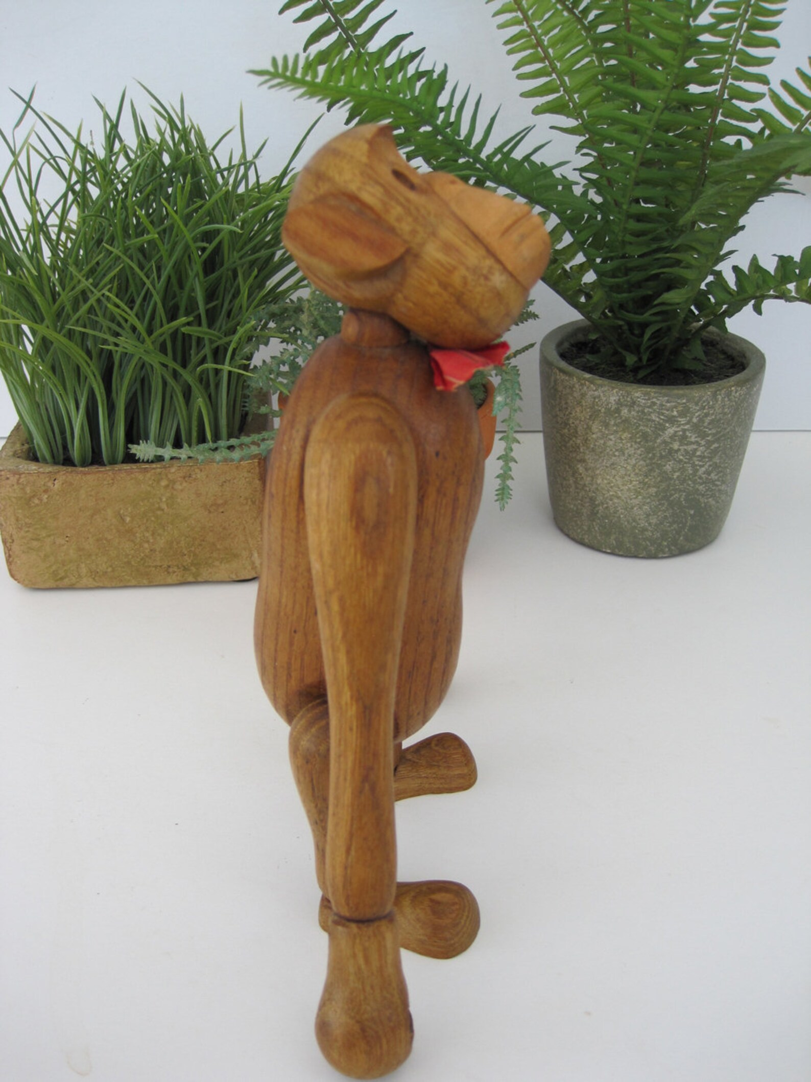 Vintage Large Zoo Line Wooden Monkey Mid Century Wood Danish - Etsy
