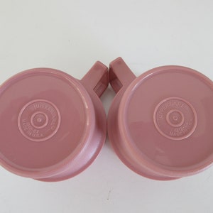 Vintage Tupperware Stackable Mug Set of Two Pink Mauve Camping Kids ...