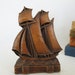 Vintage Syroco Wood Clipper Ship Boat Bookend Nautical Decor - Etsy