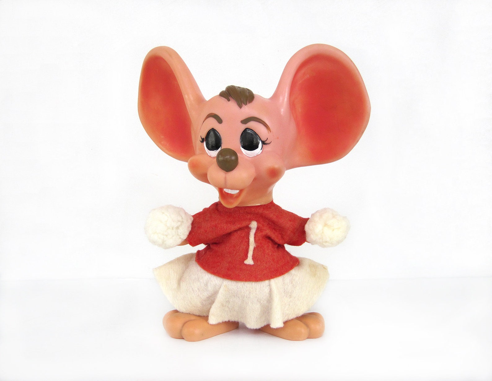 Vintage Big Ear Mouse Cheerleader Bank Cute Large Roy Des of Florida ...