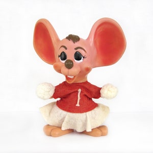 Vintage Big Ear Mouse Cheerleader Bank Cute Large Roy Des of Florida ...