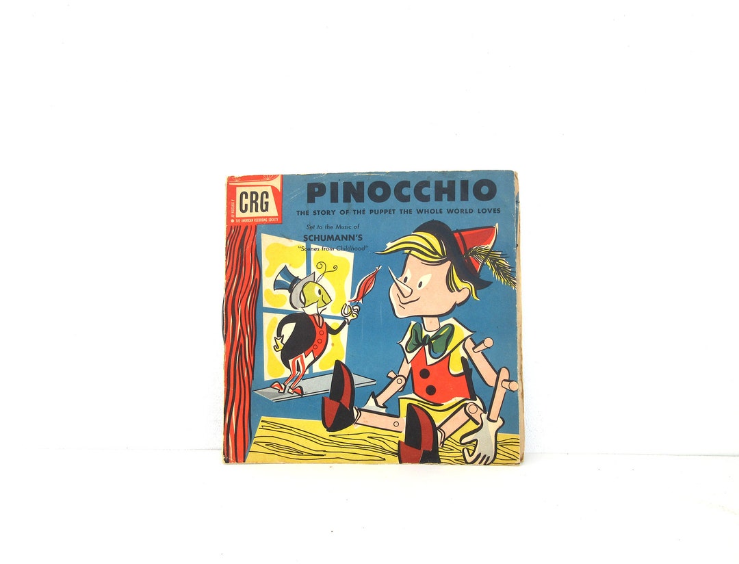 Vintage Vinyl Record Pinocchio, Two 10 Inch Album Set , CRG- 208 ...