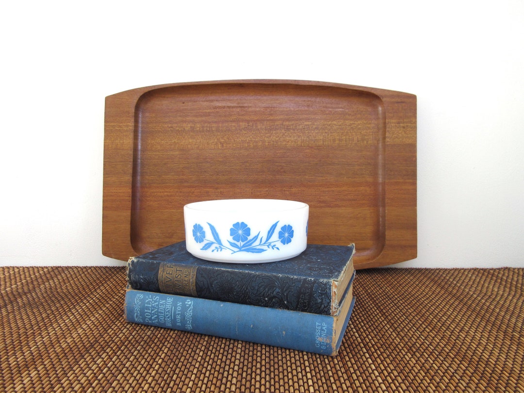 Vintage Serving Bowl, Cornflower Milk Glass Candy Dish, Hazel Atlas ...