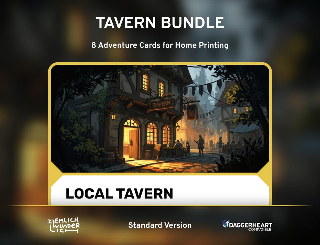 Adventure Cards – Tavern Bundle – Daggerheart™ Compatible. - Etsy