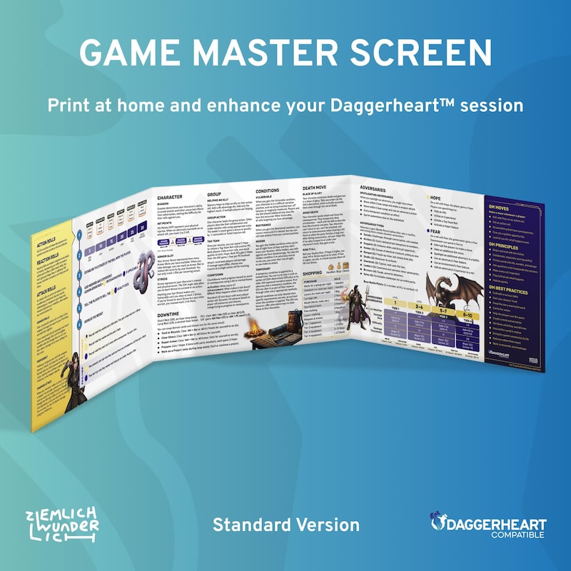 Gm Screen for Daggerheart - Etsy