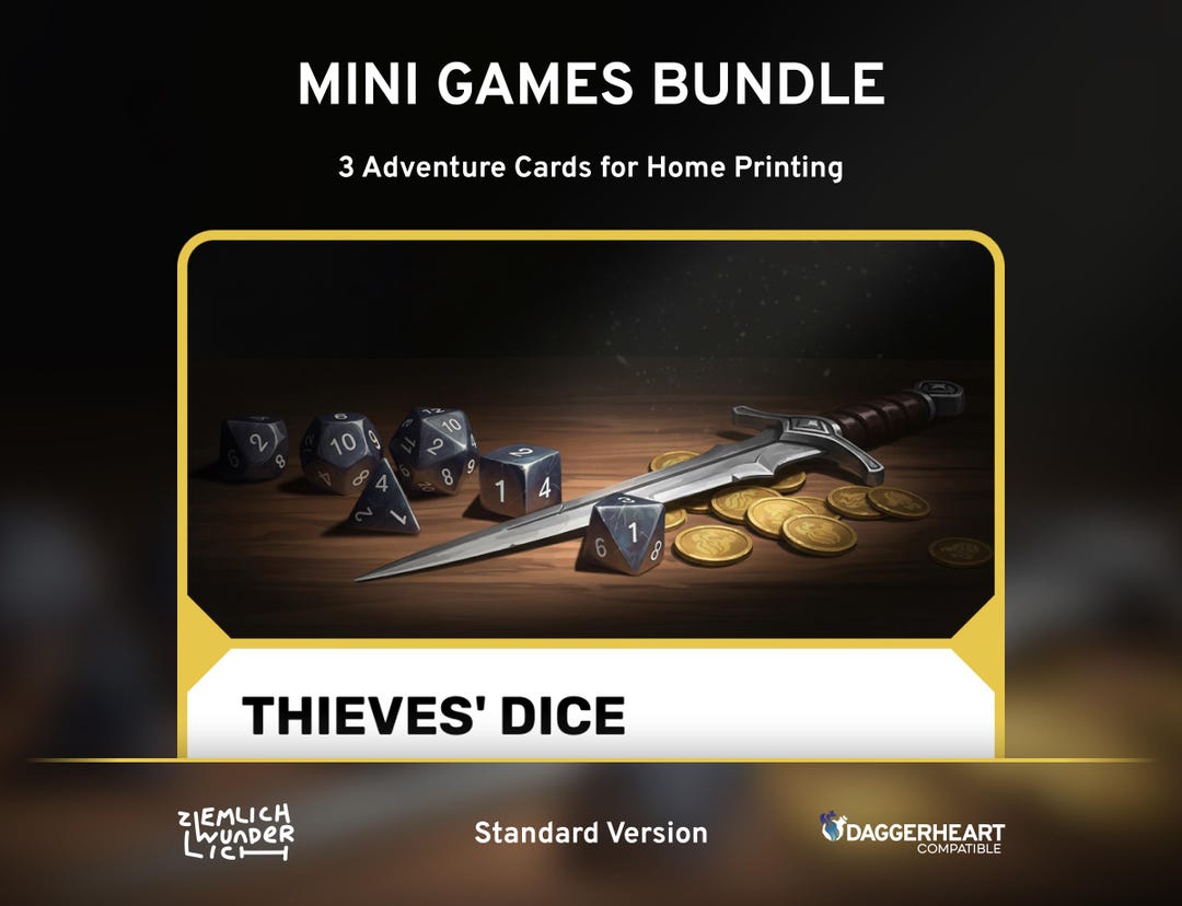 Adventure Cards – Mini Games Bundle – Daggerheart™ Compatible. - Etsy