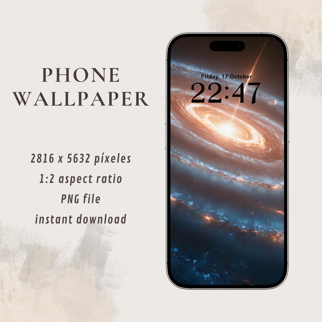 Galaxy Phone Wallpaper | 4K Cosmic Nebula Background | Space Art ...