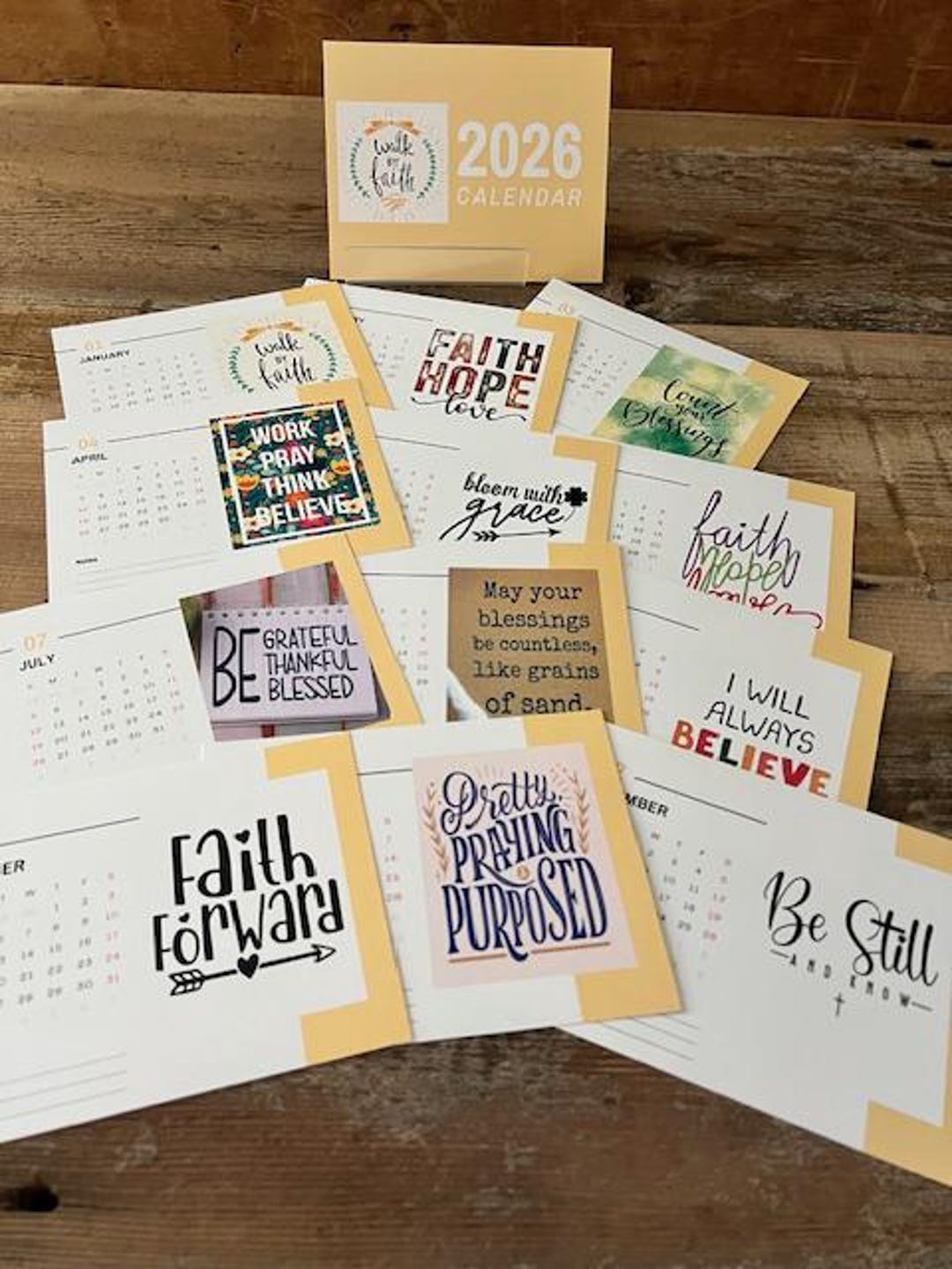 2026 Faith-based Desktop Calendar | Inspirational Faith-based Quote ...