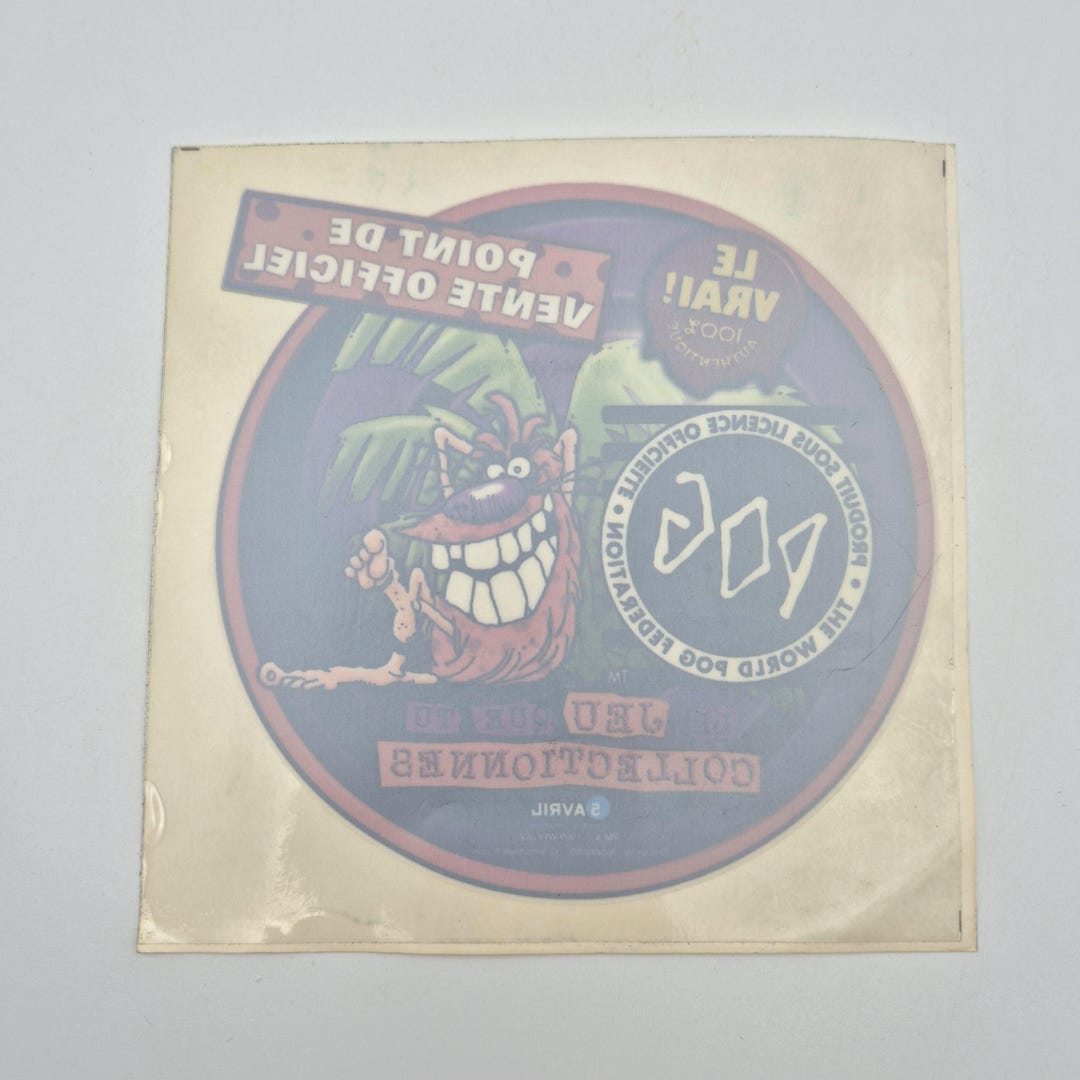 POG “official Point of Sale” Window Sticker (approx. 1995) – Palm Tree ...