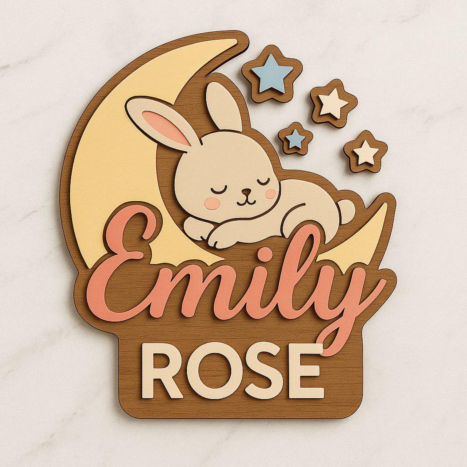 Personalized Rocket and Space Nursery Name Sign - Wooden Wall Decor ...
