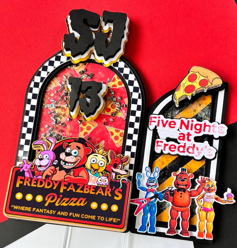 Five Nights at Freddy’s Cake Topper | FNAF Birthday Decoration | Freddy ...