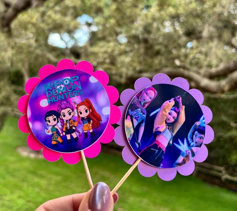 Kpop Cupcake Toppers Pack of 12 | K-pop Birthday Party Supplies | Anime ...
