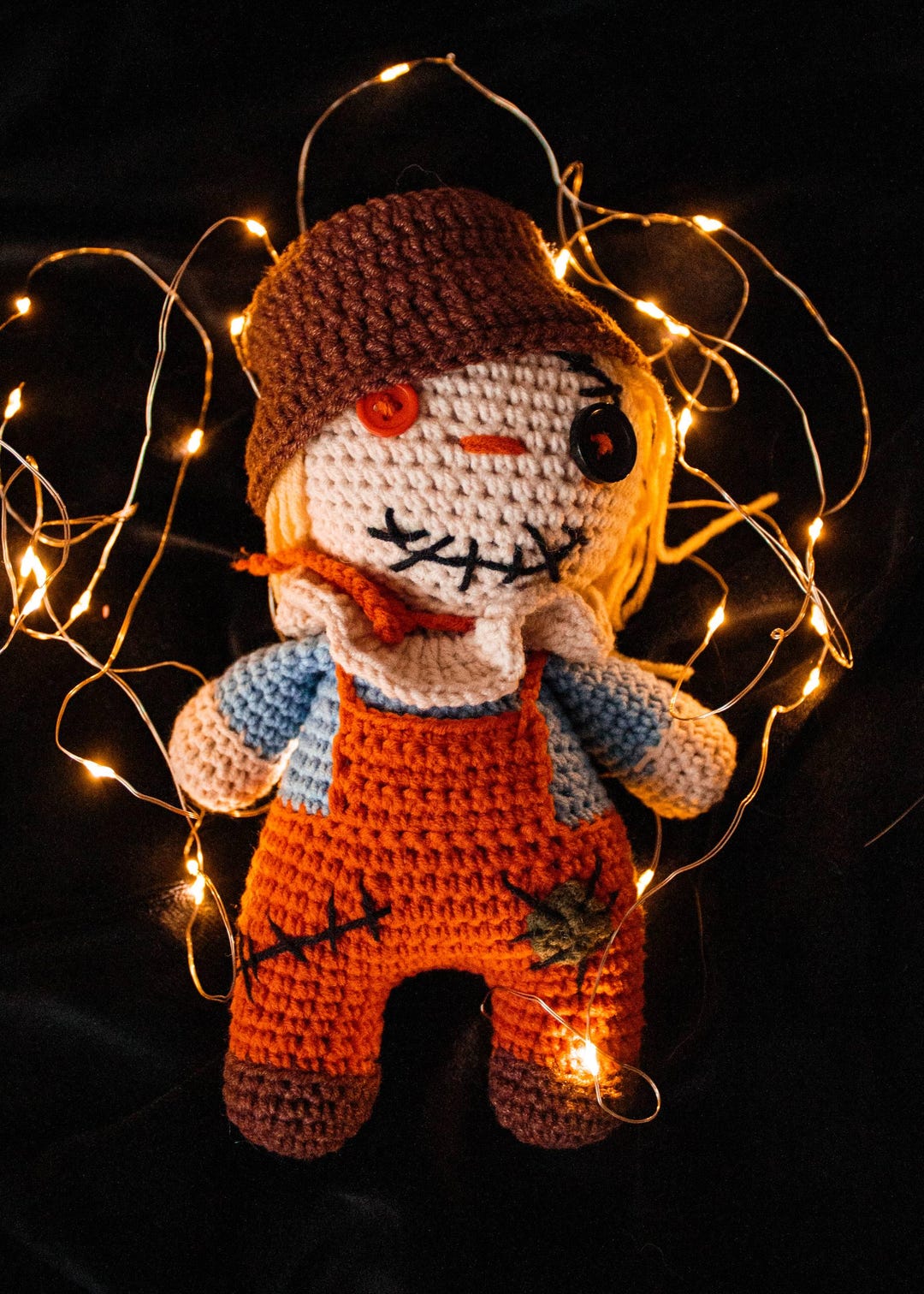Crochet Scarecrow Doll: Collectible Amigurumi Halloween Decor - Etsy