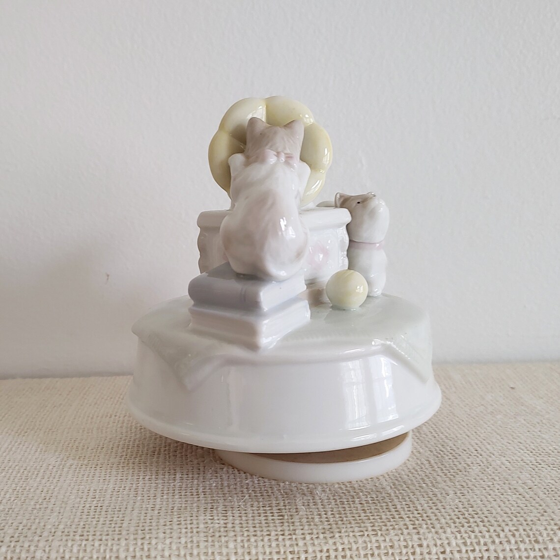 Vintage Music Box, Three Curious Kittens With Phonograph, Made in ...