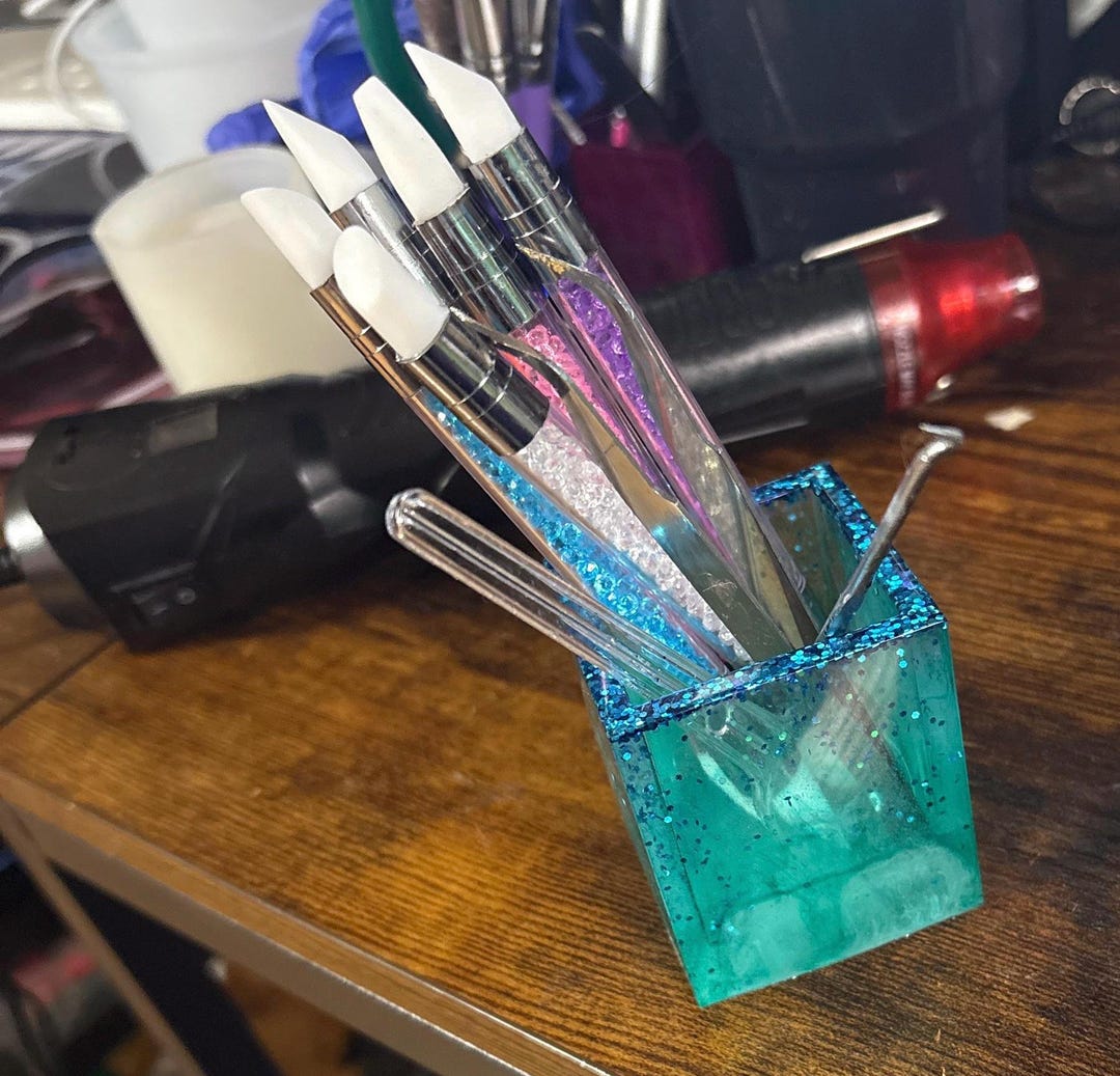 Resin Pencil Holder - Etsy