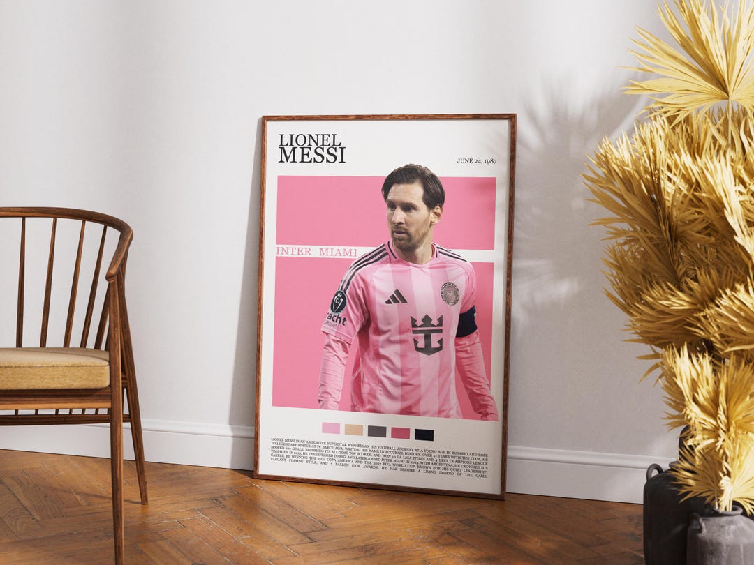 Lionel Messi Poster – Minimalist Wall Art Print, Sports Decor, Gift for ...