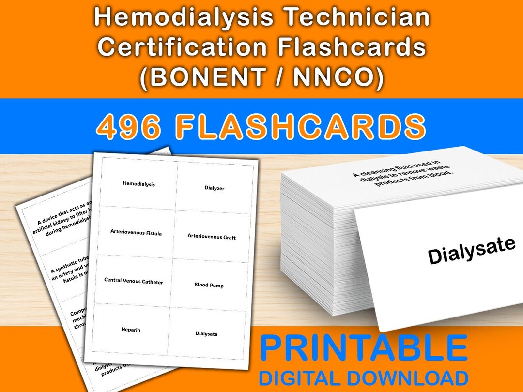 Hemodialysis Technician Certification Flashcards | 496 Digital Study ...