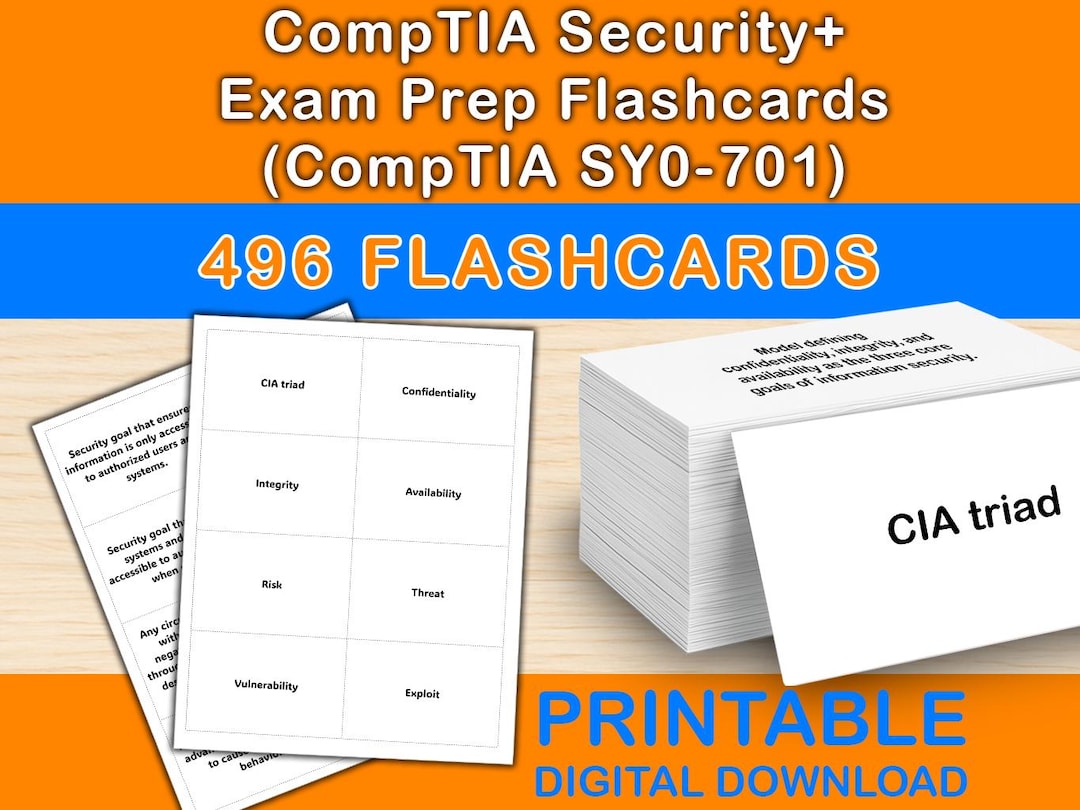 Comptia Security+ Exam Prep Flashcards (comptia SY0-701) - Etsy