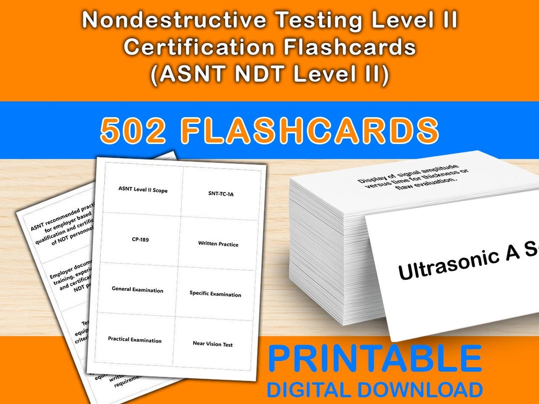 Nondestructive Testing Level 2 Certification Flashcards | 502 Study ...