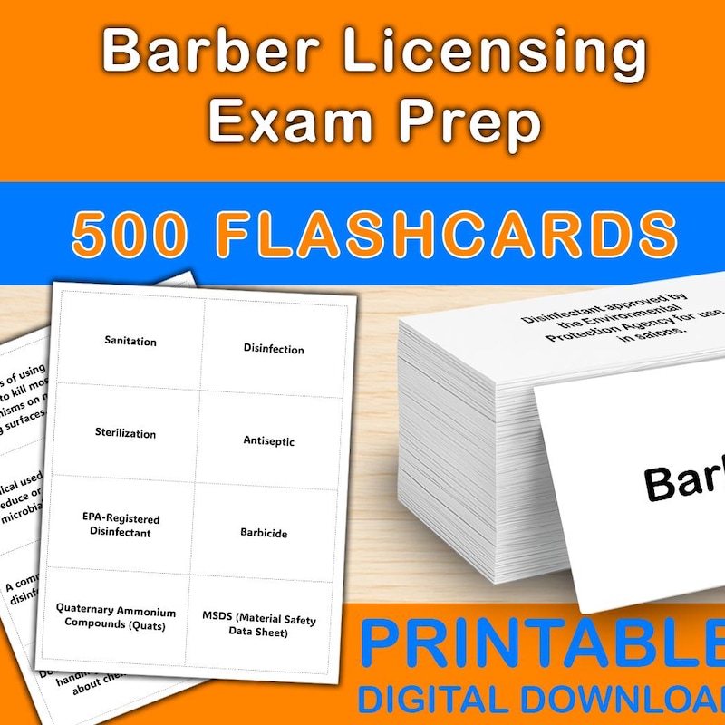 Barber Pdf Template - Etsy