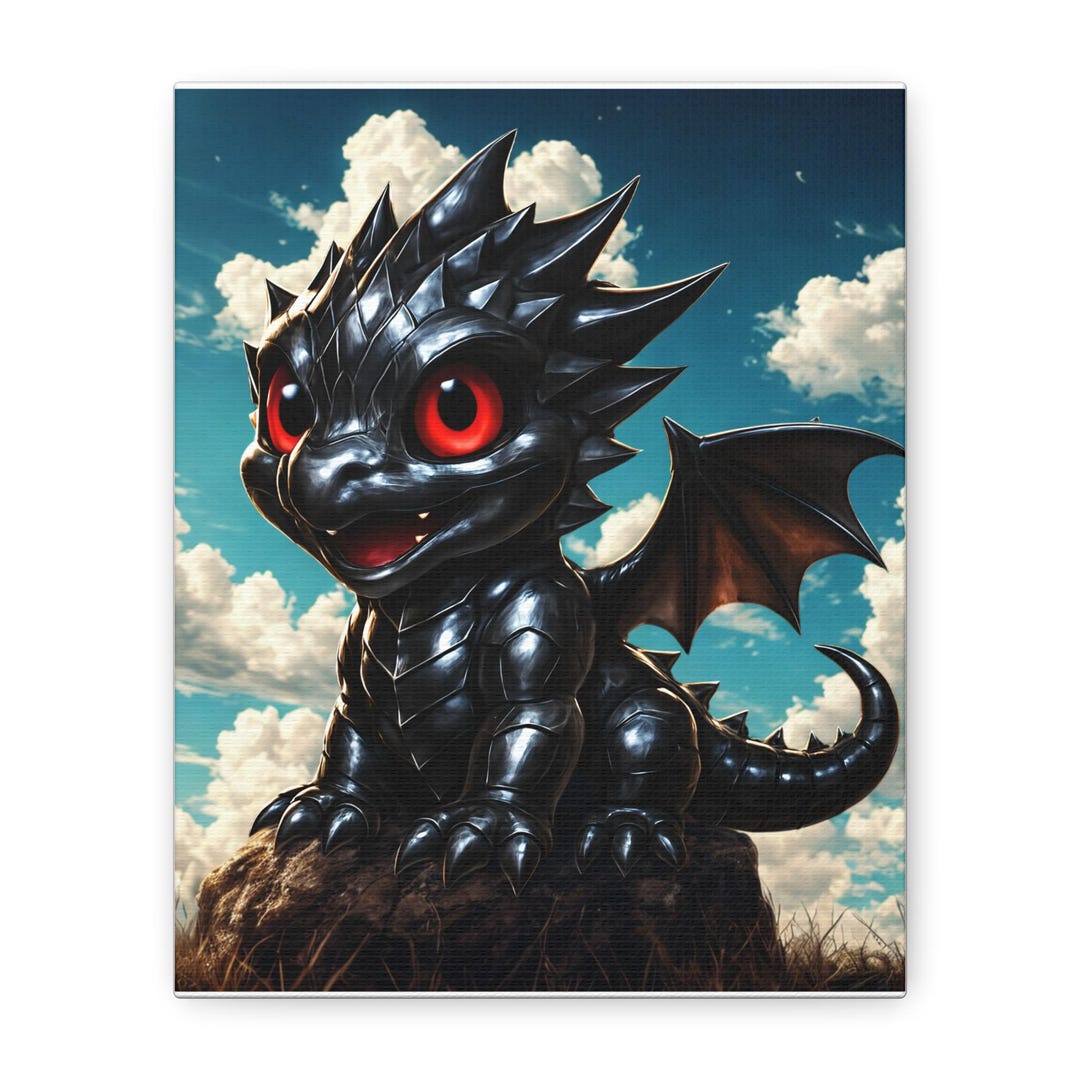 Baby Red-eyes Black Dragon - Etsy