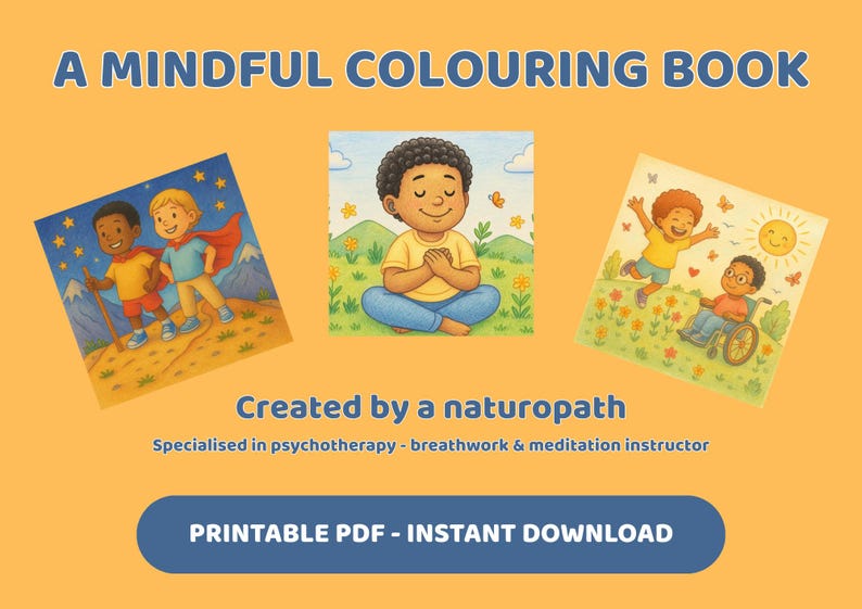 Emotions and Mindfulness - Printable Inclusive Colouring Book for Kids ...