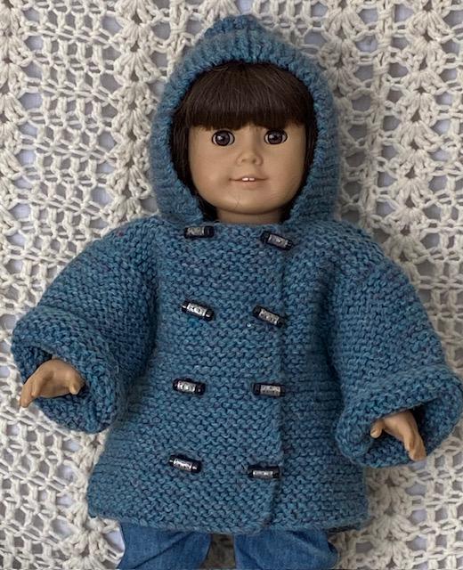 18" Doll Knitting Pattern Garter Coat PDF Instant Download - Etsy