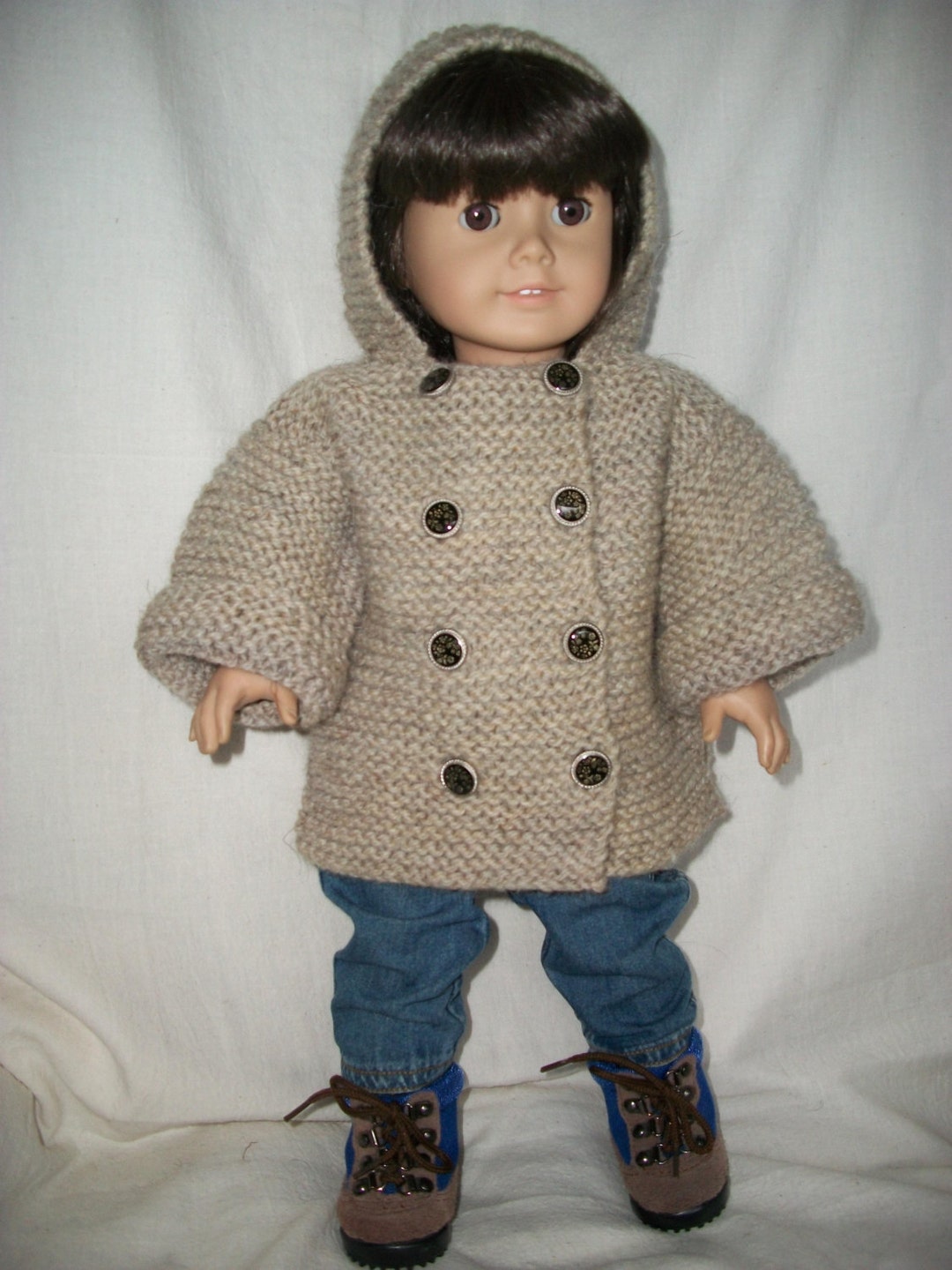 18 Doll Knitting Pattern Garter Coat PDF Instant Download - Etsy