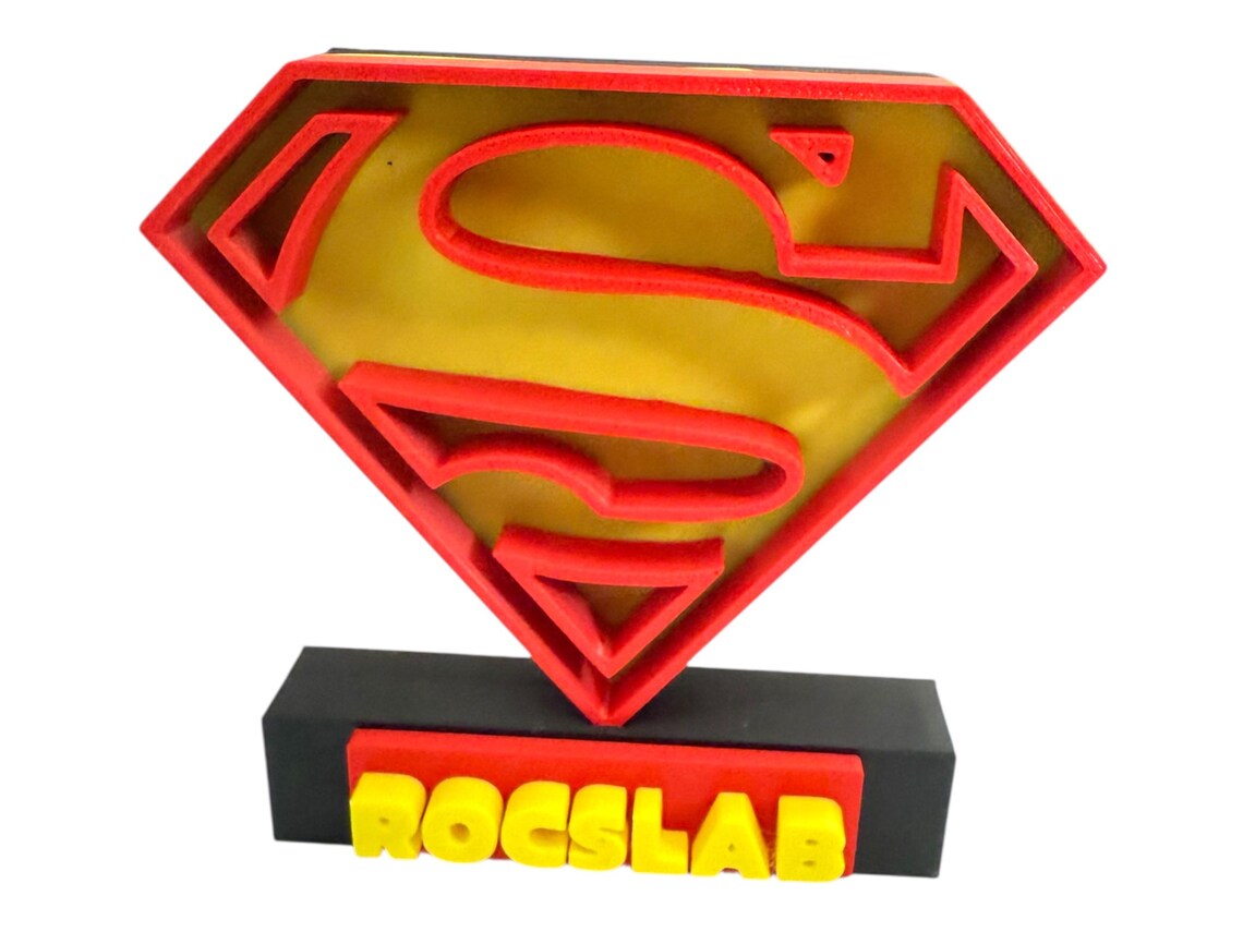 Superman Symbol With Custom Name Table or Desk or Shelf Decoration - Etsy