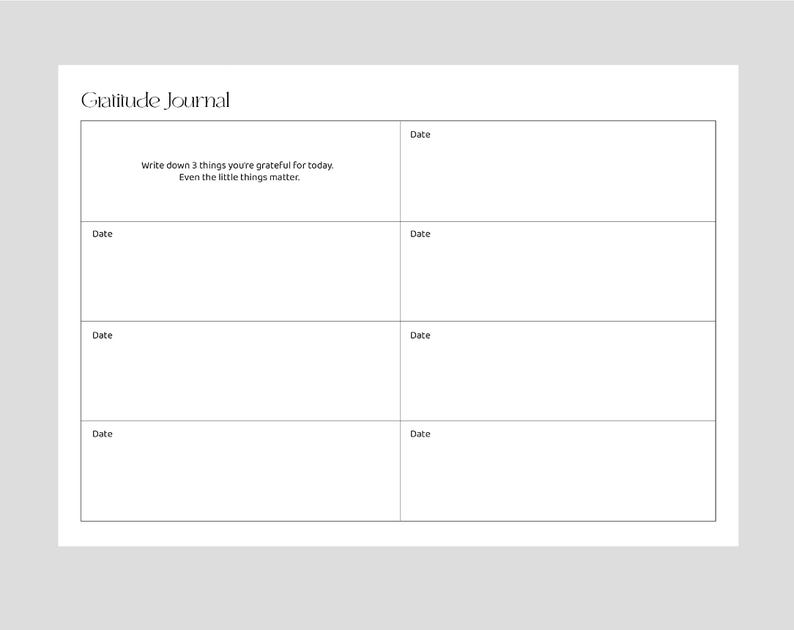 Printable Emotional Self-care Journal | Daily & Weekly Mood Tracker ...