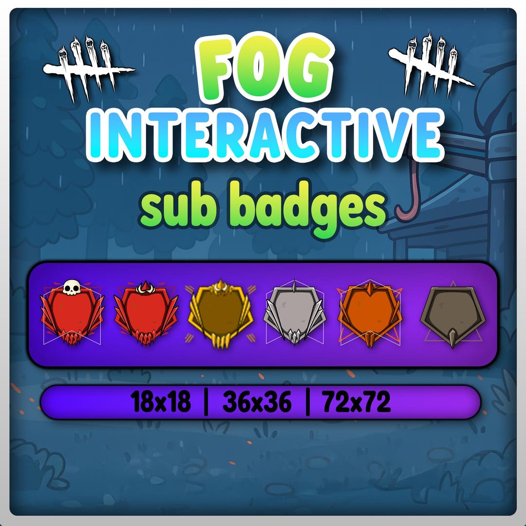 DBD Sub Badges | Dead by Daylight Sub Badges | DBD Twitch Emotes ...