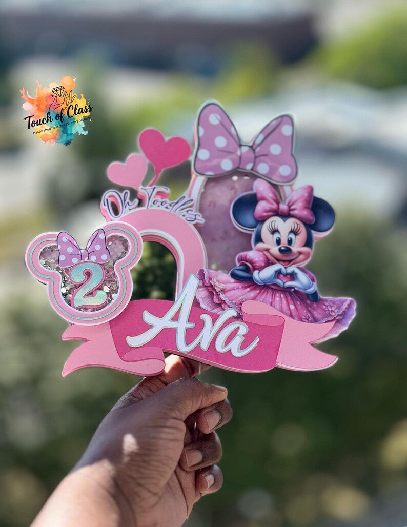 Minnie Mouse Cake Topper - Etsy
