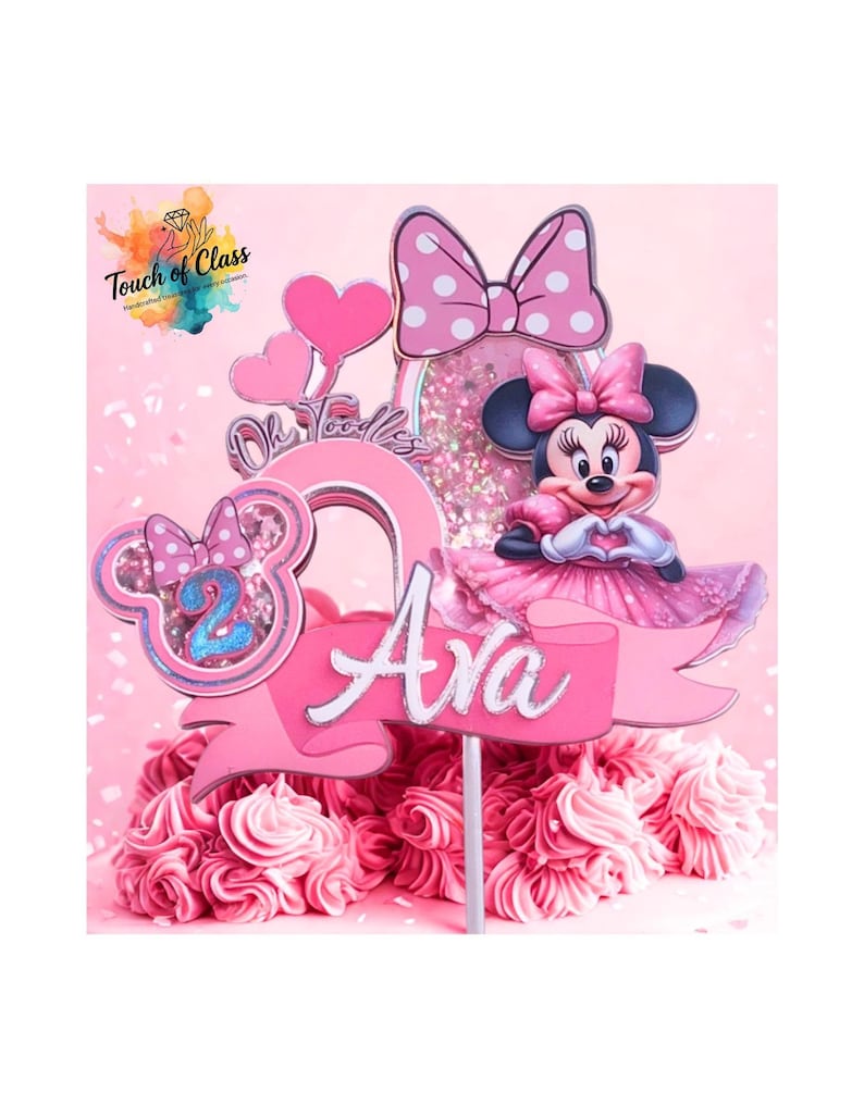 Minnie Mouse Cake Topper - Etsy