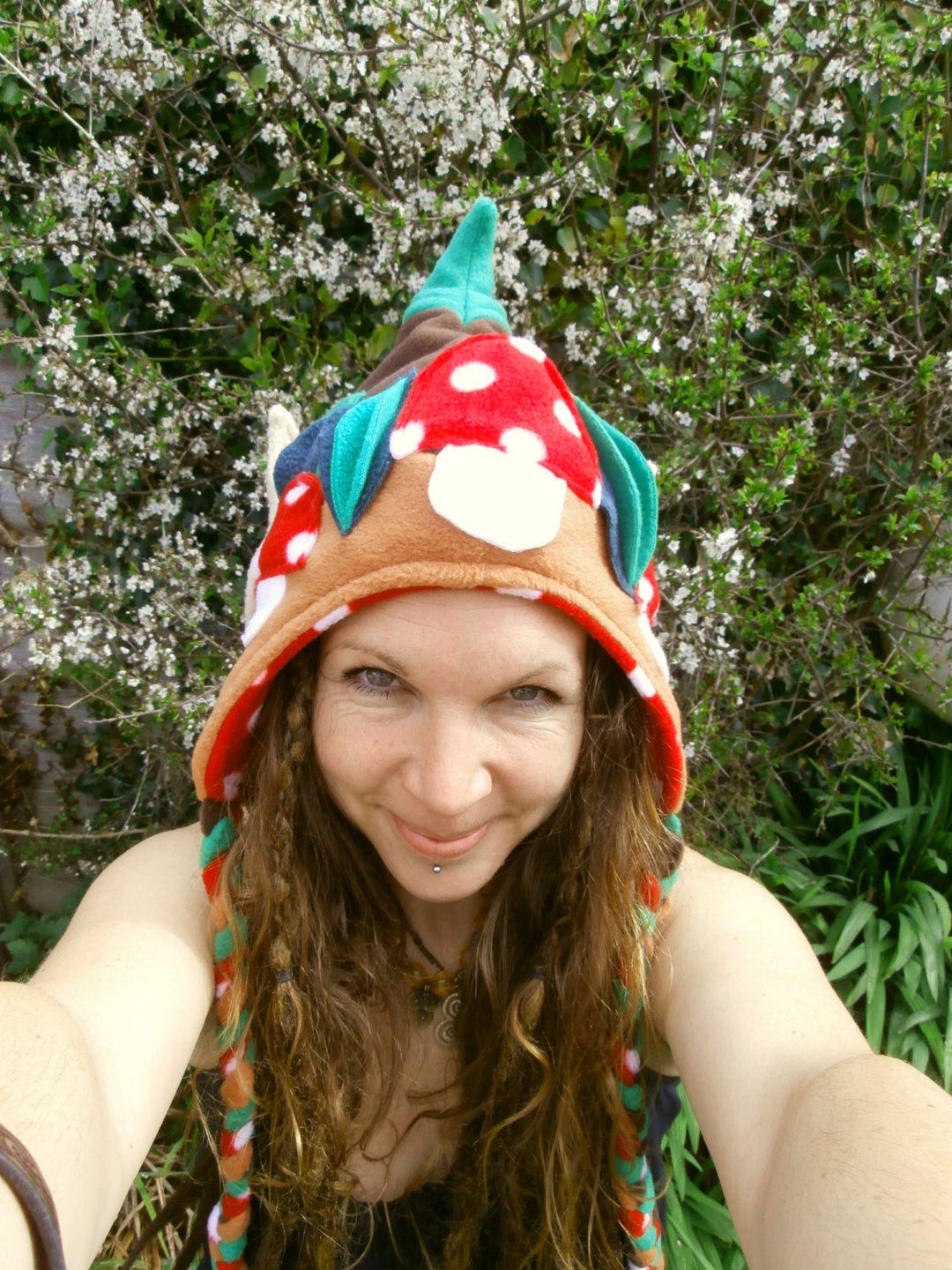 ELF/ ELVEN HAT With Pixie Ears, Woodland, Toadstool, Spotty Polkadot ...