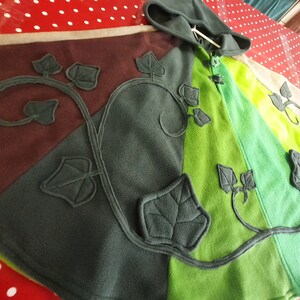 KIDS Pixie Poncho, Ivy Leaves, Ivy Poncho, Woodland Pixie, Magical, Elf ...